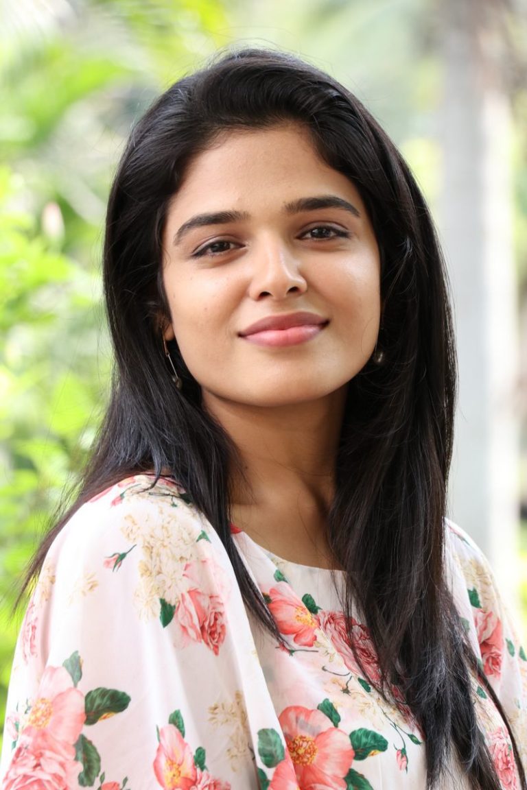 Harshitha Chowdary stills at Tholu Bommalata movie press meet