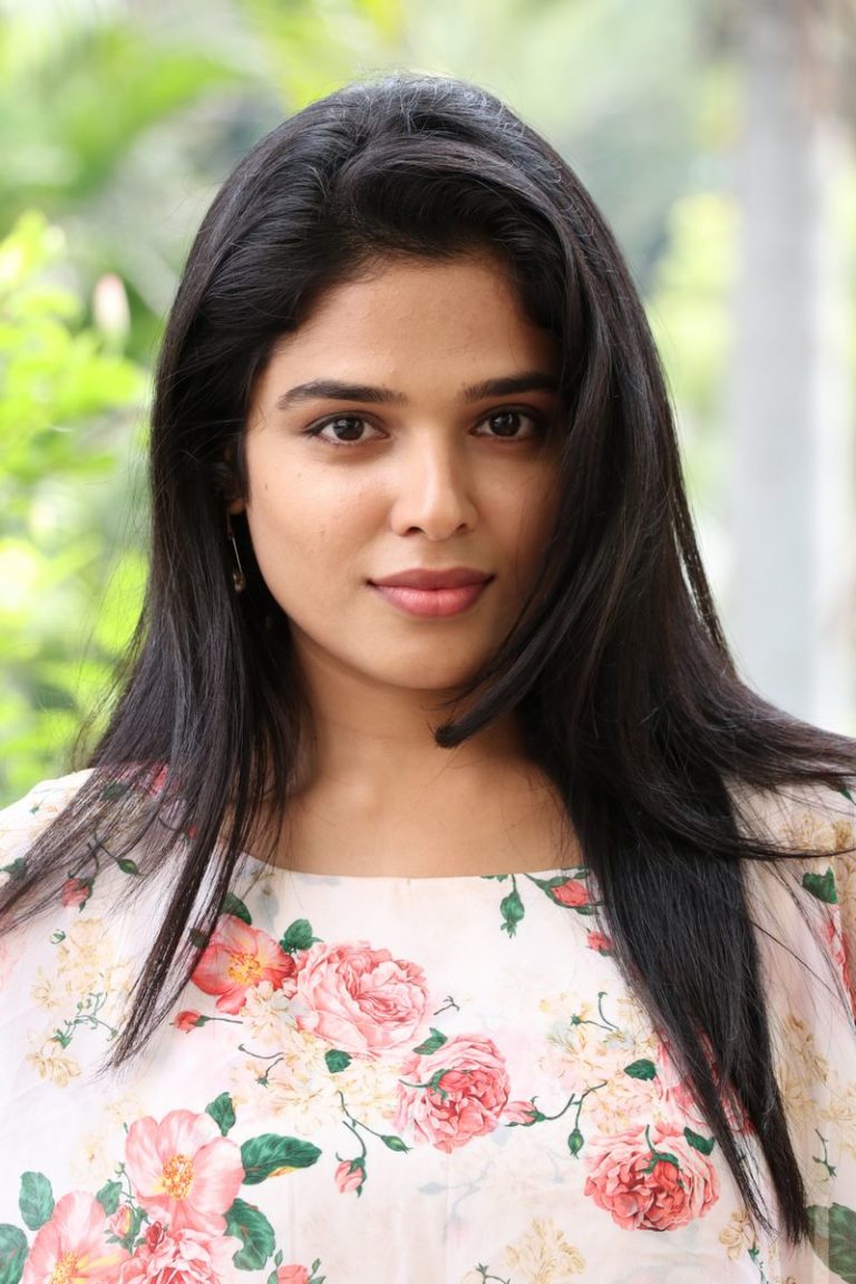 Harshitha Chowdary stills at Tholu Bommalata movie press meet