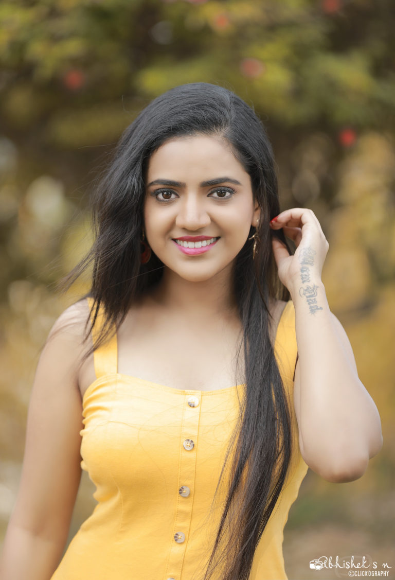 Harshitha Gowda hot photoshoot stills by Abhishek SN