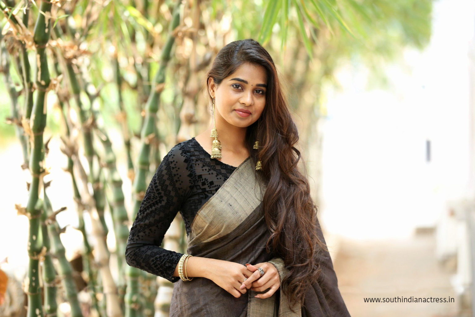Lakshmi Jay in handloom saree stills - South Indian Actress
