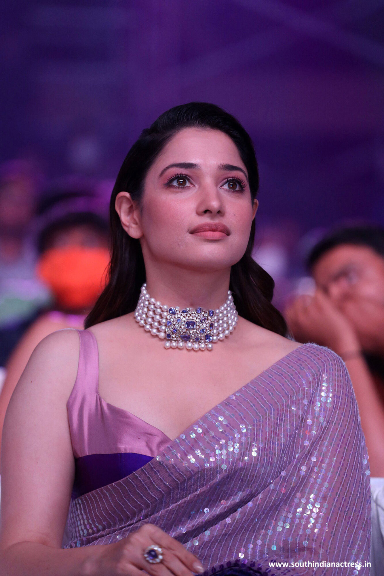 Tamannaah Bhatia saree stills at Aha An Evening with a Galaxy of Stars