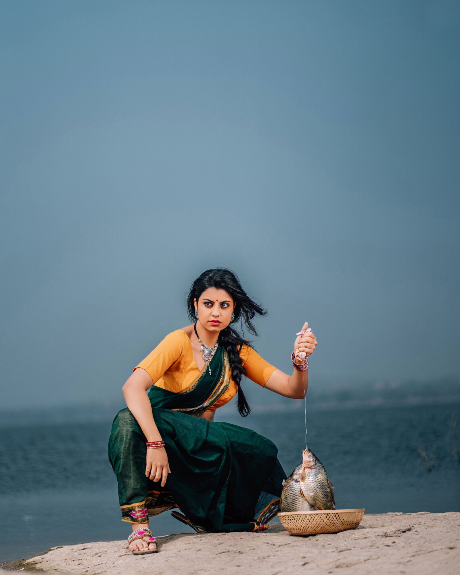 Sasha Singh as Fisher Woman photoshoot stills - South Indian Actress