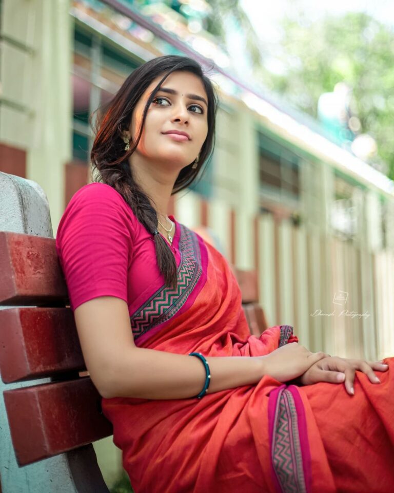 Vaishu Sundar in Chettinad cotton saree photos - South Indian Actress