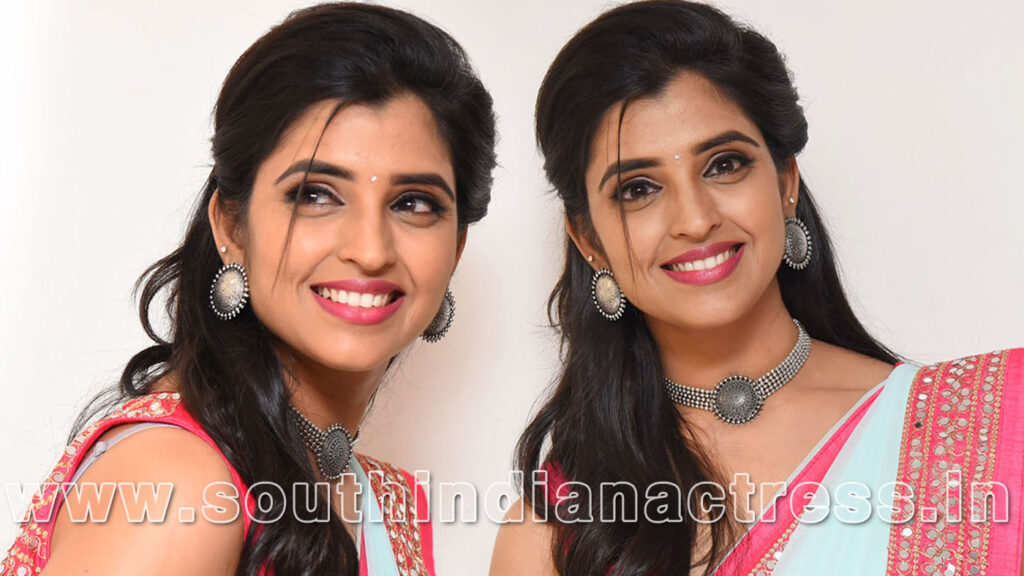 Syamala in saree stills at Gully Rowdy Pre Release - South Indian Actress