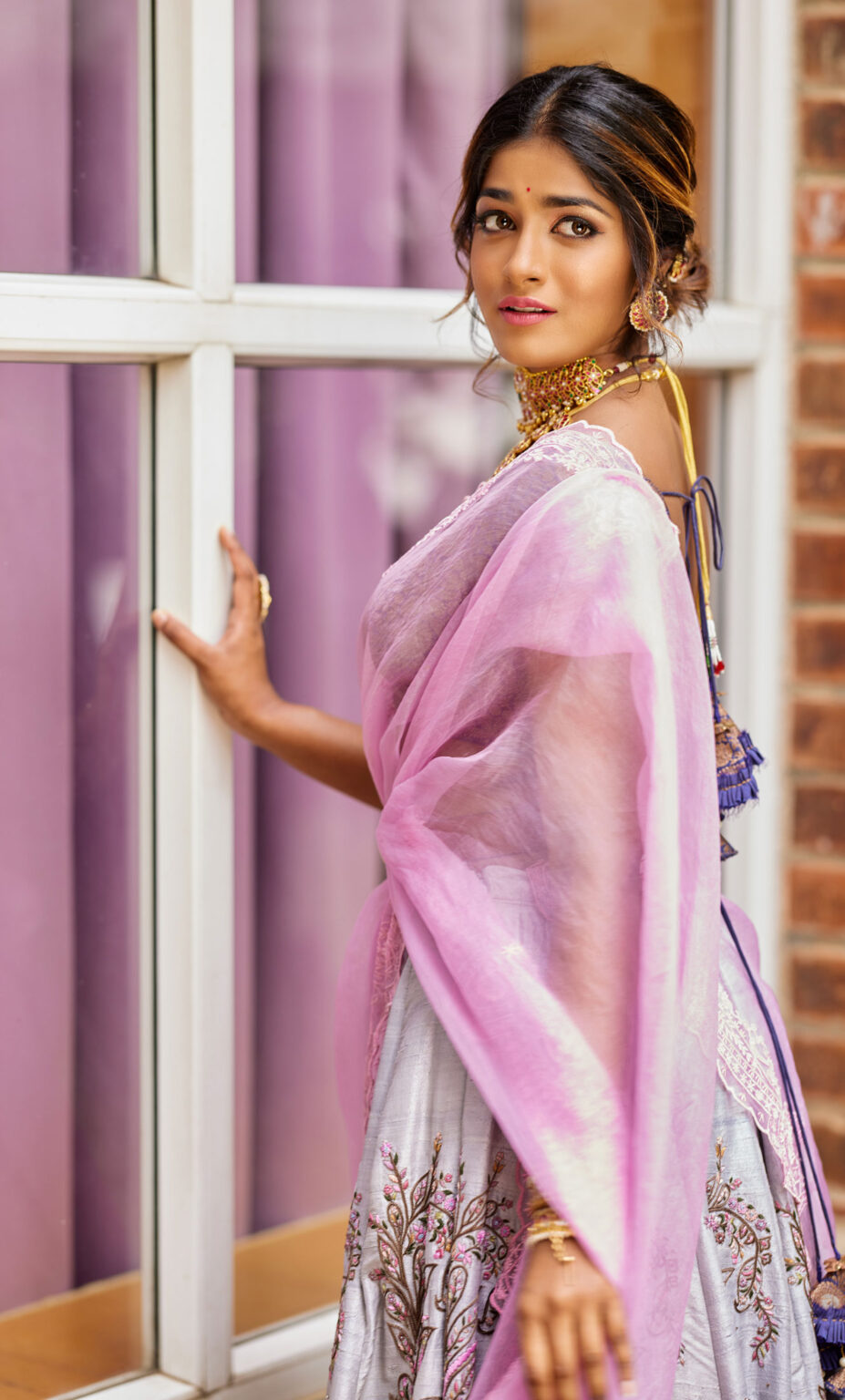 Dimple Hayathi In Bridal Lehenga Photoshoot South Indian Actress