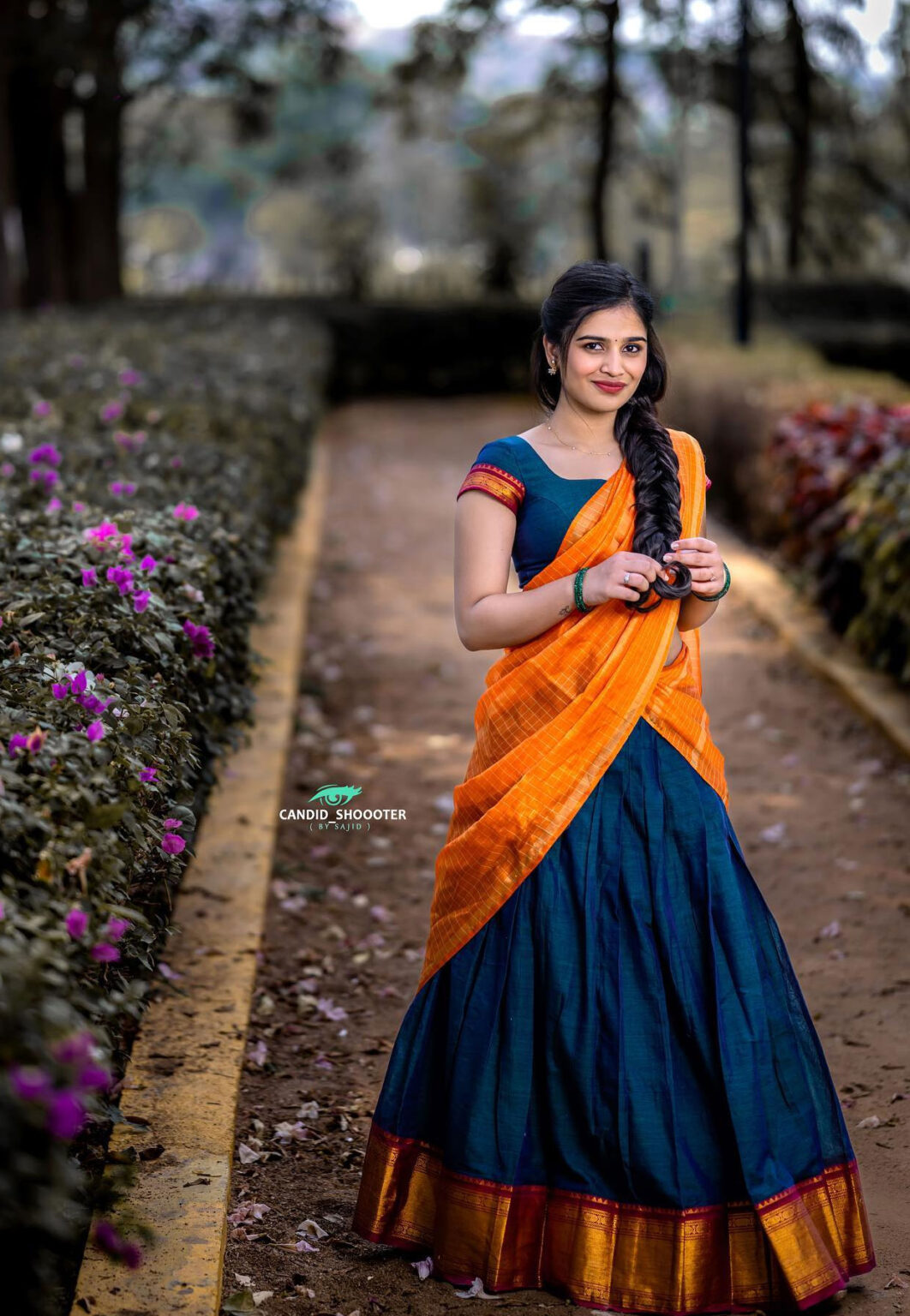 Varsha Dsouza in half saree photoshoot stills – South Indian Actress