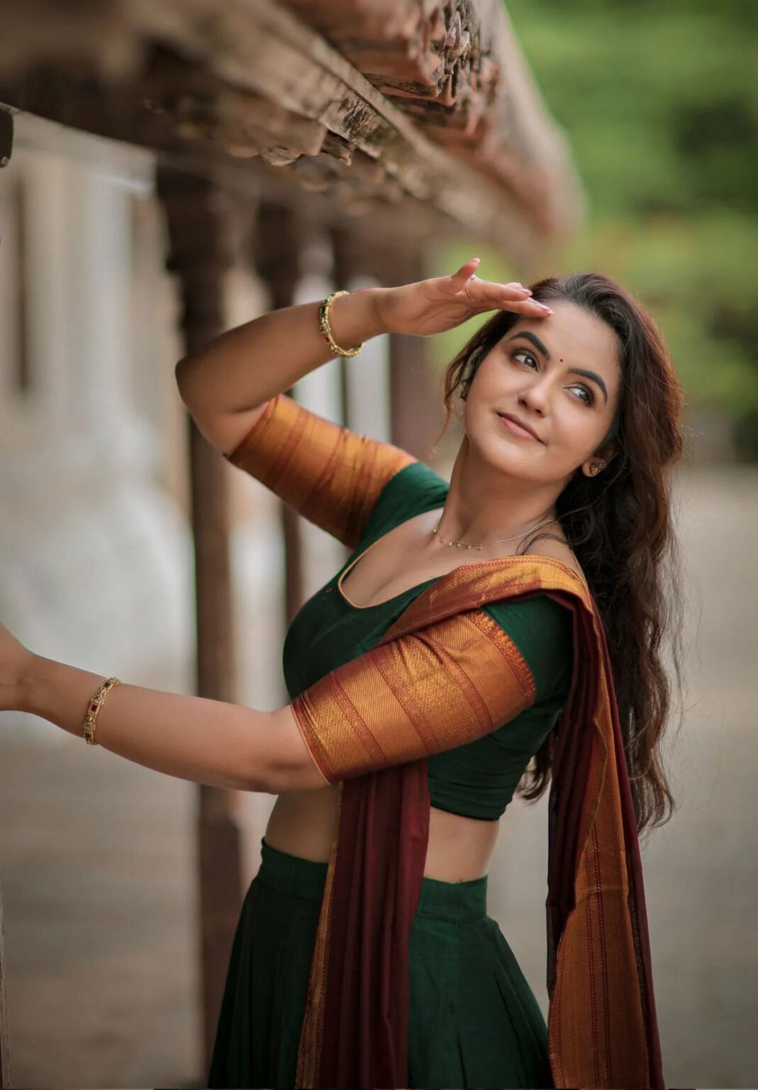 Chaitra Reddy in Onam lehanga photos - South Indian Actress
