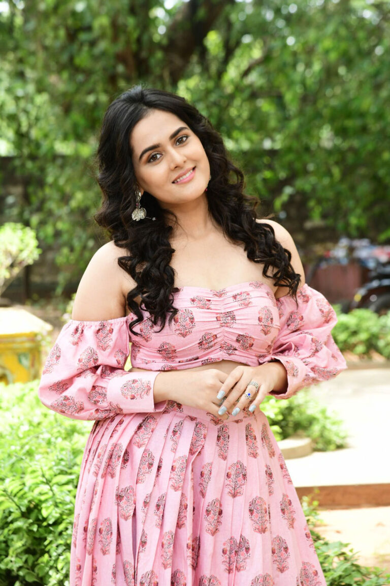 Tanvi Negi stills at Votu Movie Teaser launch - South Indian Actress