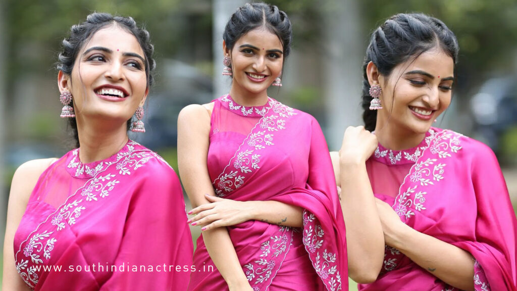 Ananya Nagalla sizzles in saree photoshoot - South Indian Actress