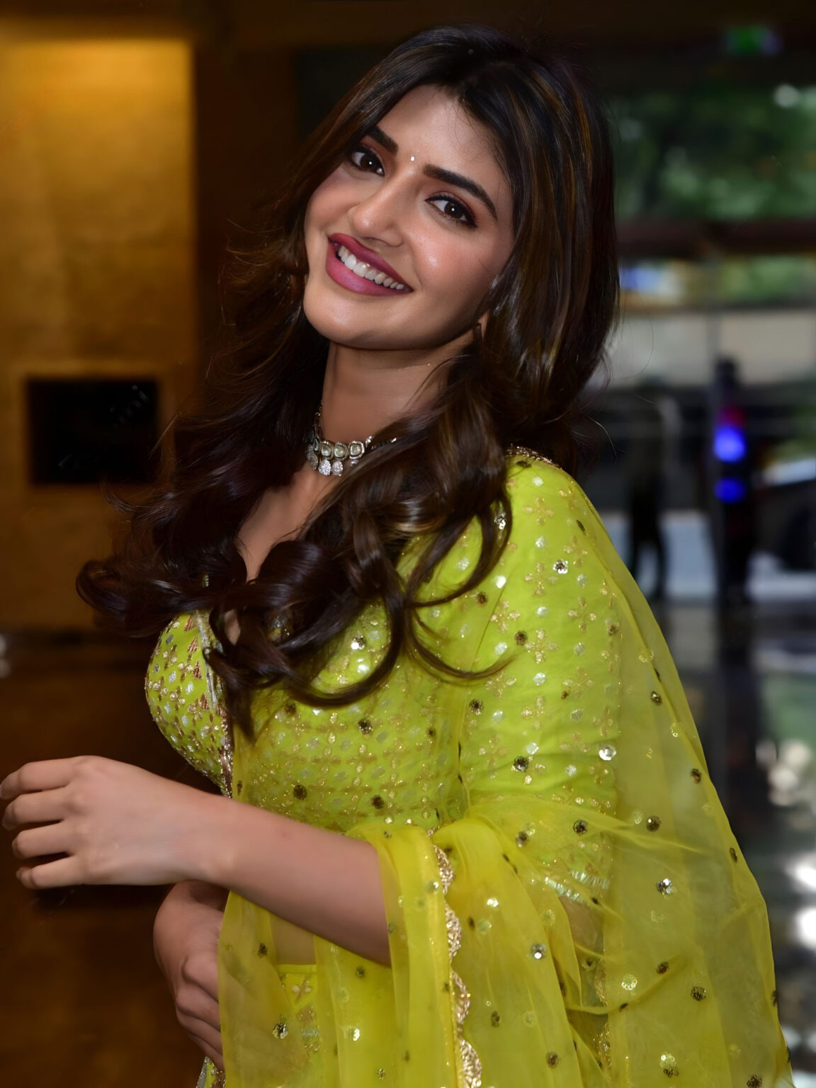 Sreeleela stills at Leelammo song launch from Aadikeshava movie - South ...