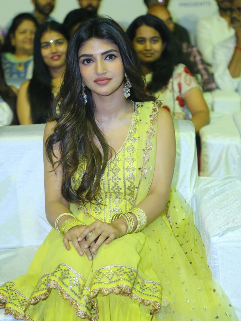 Sreeleela stills MAD movie Pre Release Event - South Indian Actress