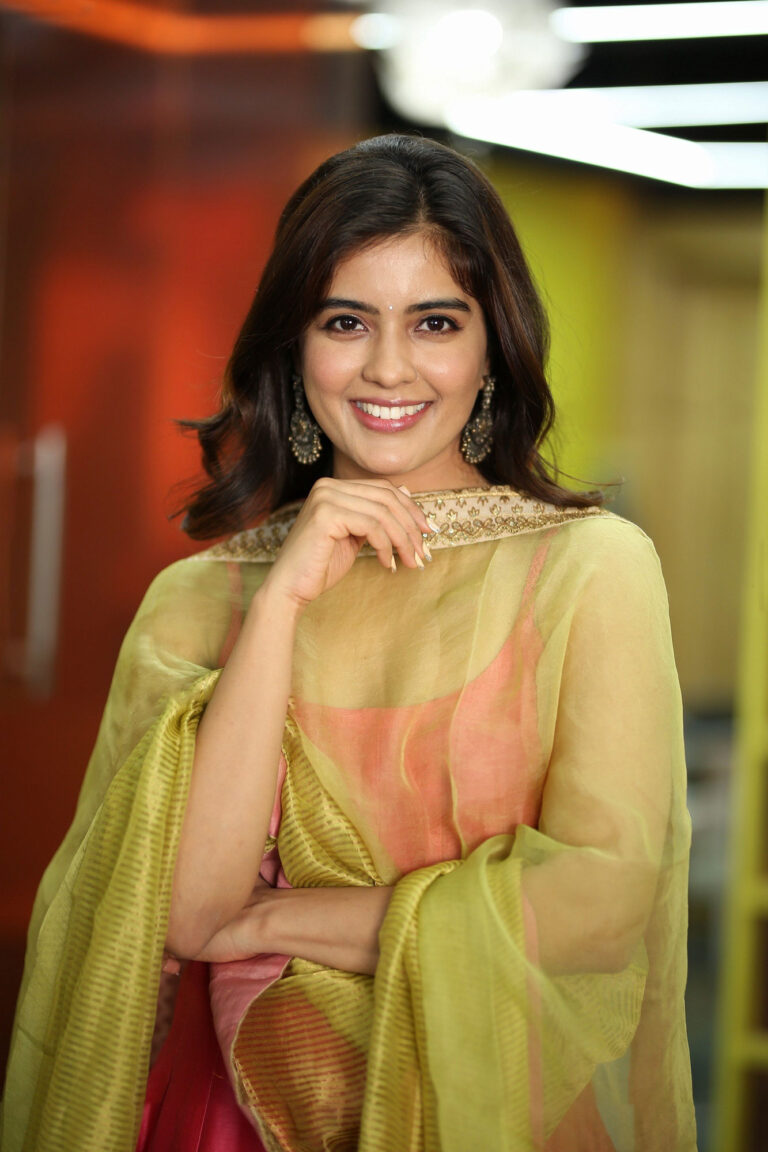 Amritha Aiyer at Hanu-Man movie interview - South Indian Actress
