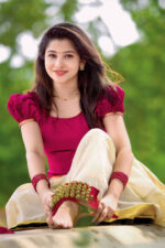 Neema Mathew Stunning Pattu Pavadai Photoshoot - South Indian Actress