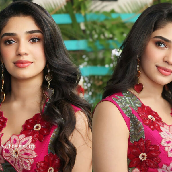 Krithi Shetty stills at Manamey movie trailer launch - South Indian Actress