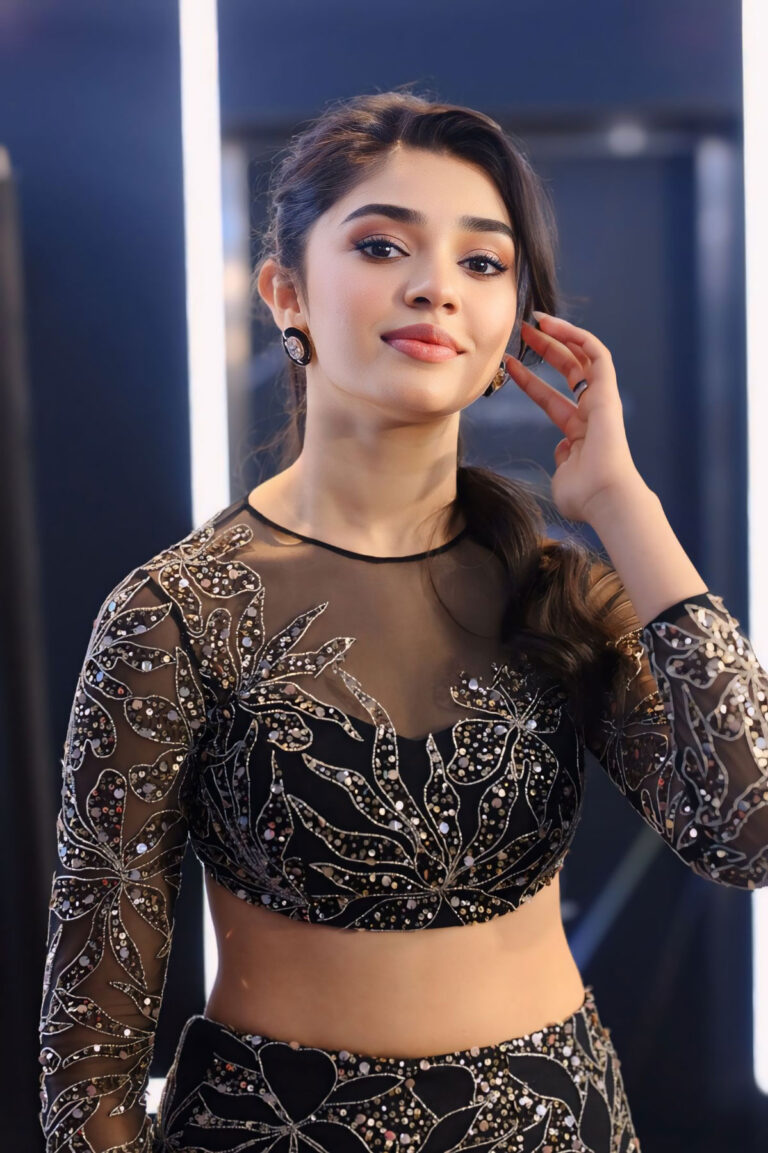 Krithi Shetty stills at Manamey movie trailer launch - South Indian Actress