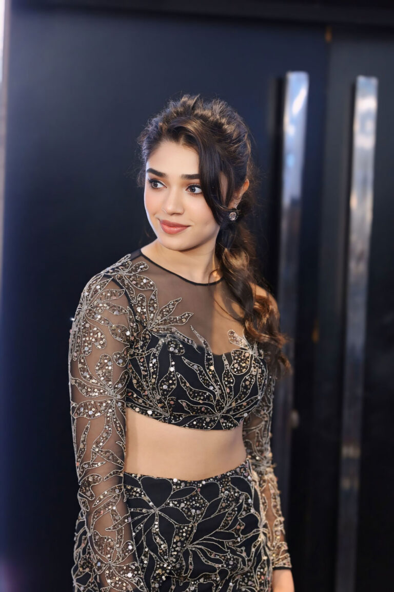 Krithi Shetty stills at Manamey movie trailer launch - South Indian Actress