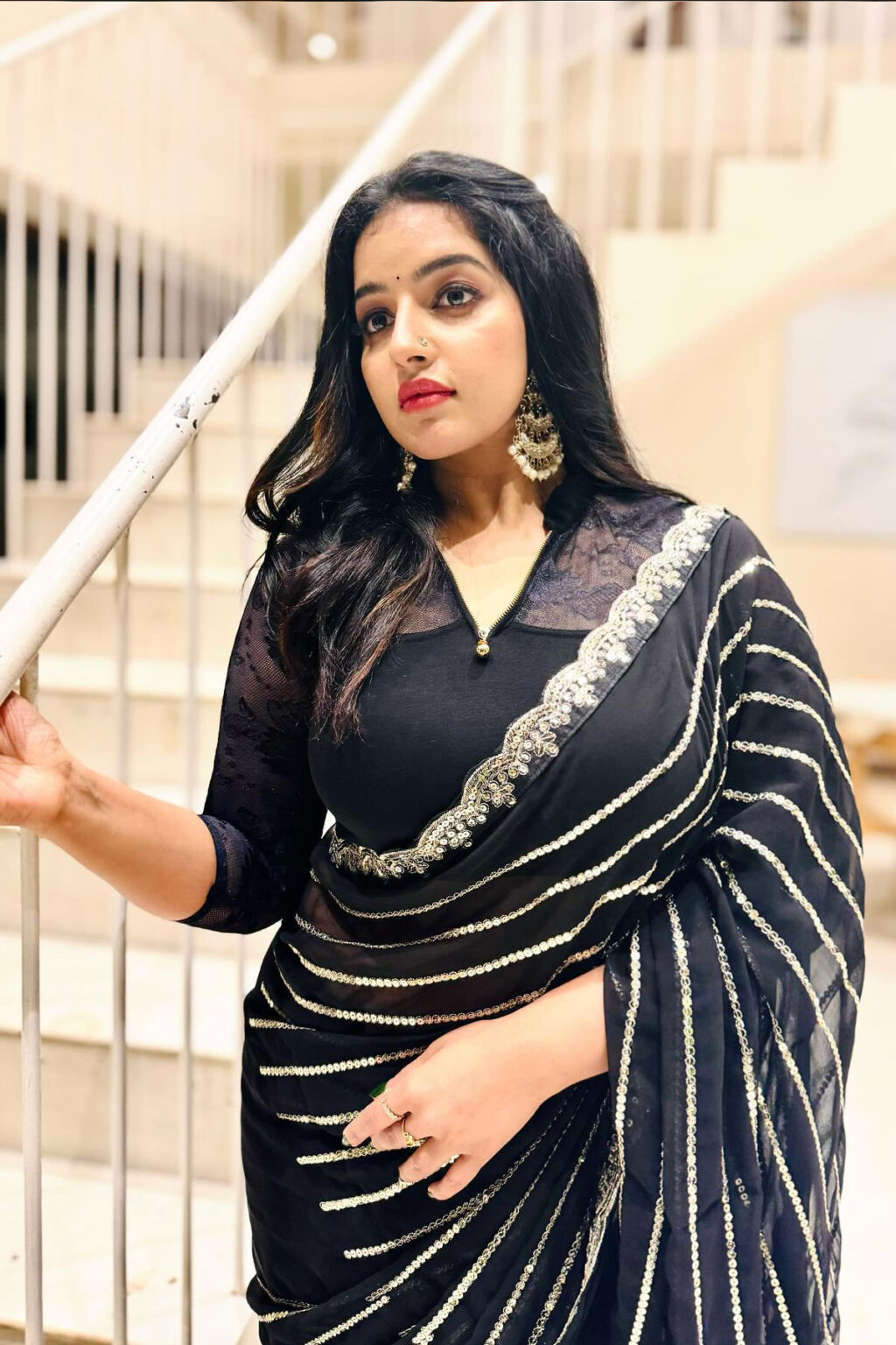 Best of Malavika Menon in saree photos - South Indian Actress