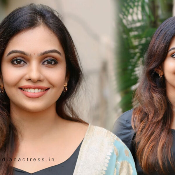 Varsha Bollamma saree stills at Choosi Choodangane Pre-Release