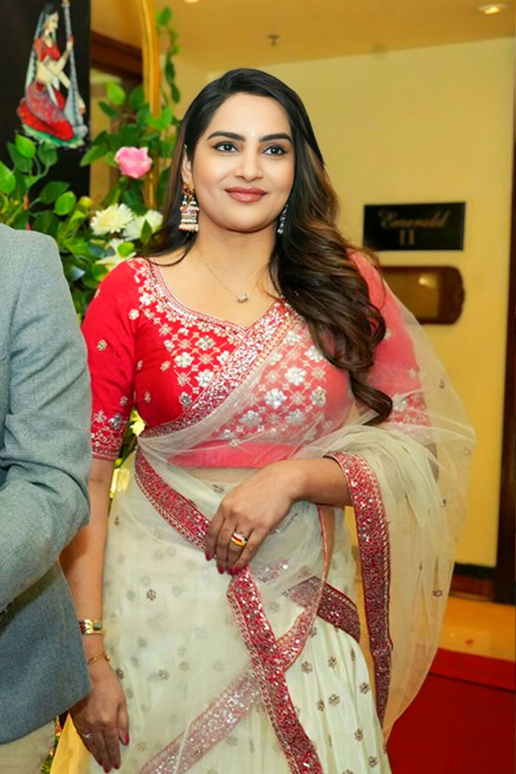 Himaja in half saree stills - South Indian Actress
