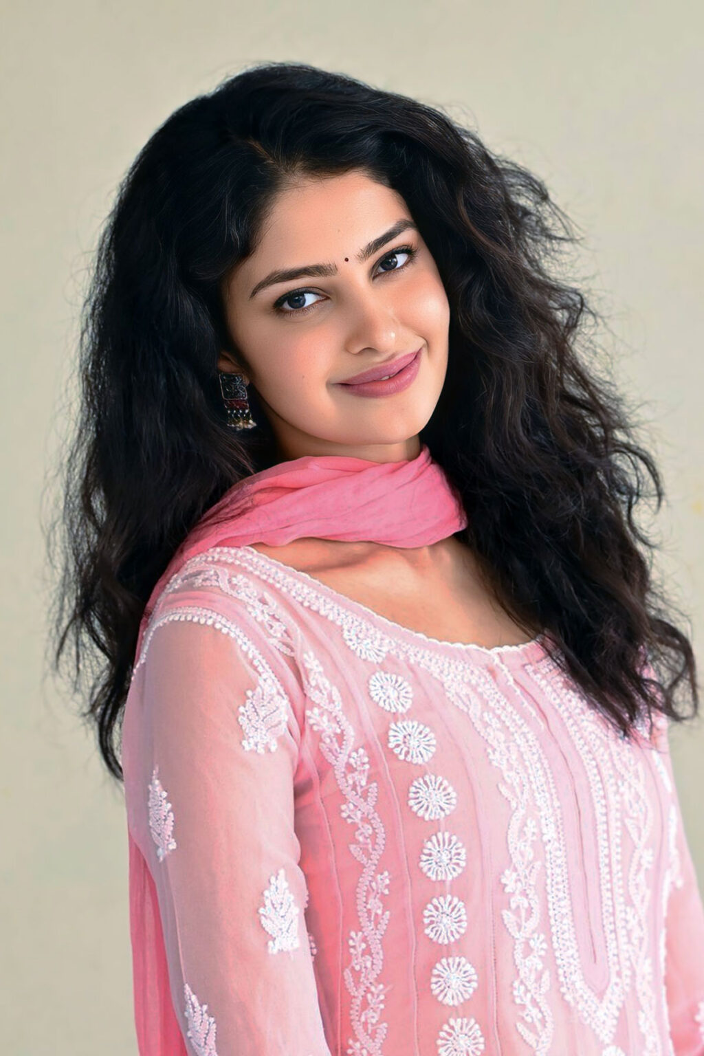 Manasa Varanasi stills at Devaki Nandana Vasudeva movie interview